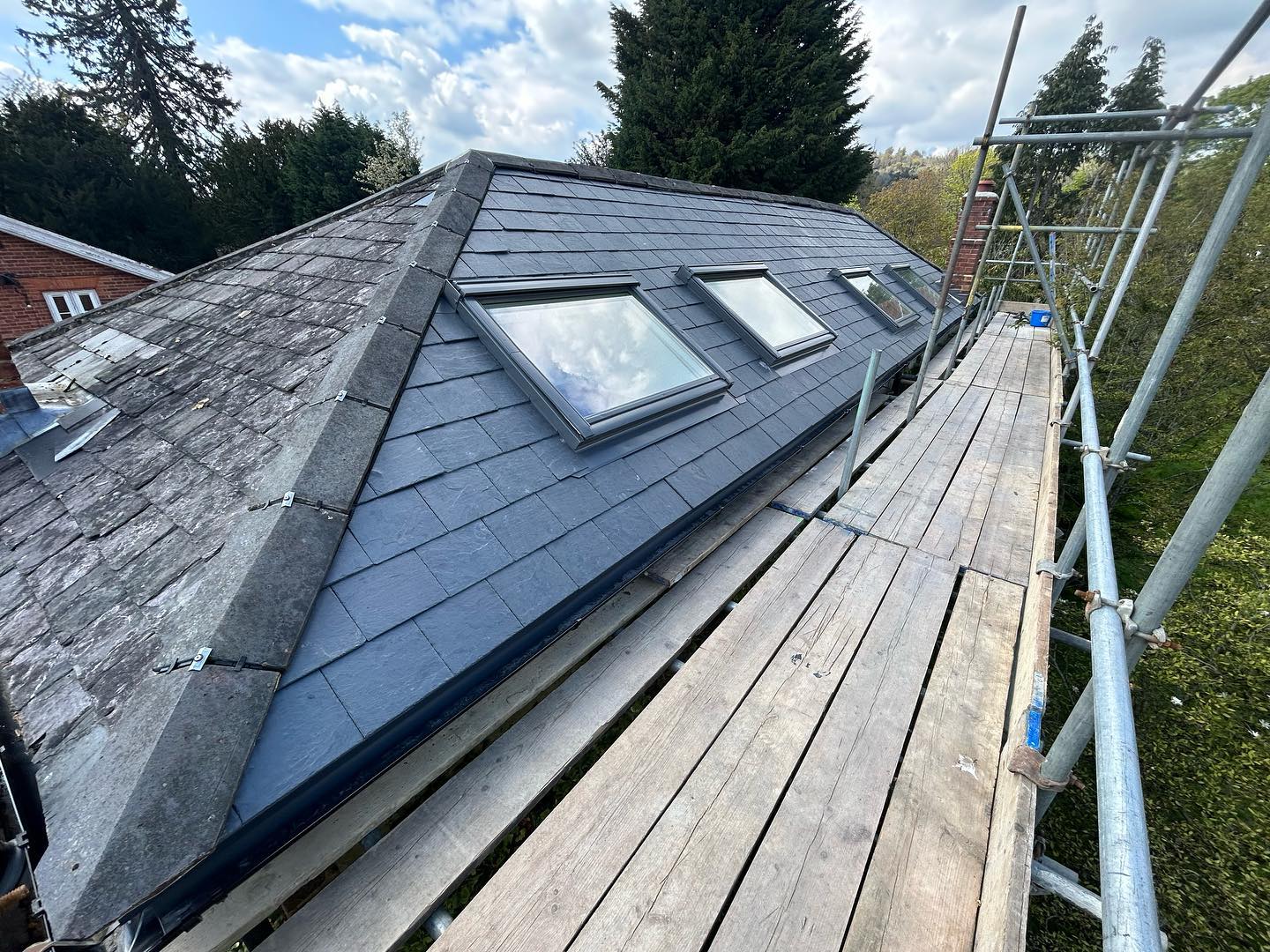 Spanish natural slate roof - BT Roofing Services Limited